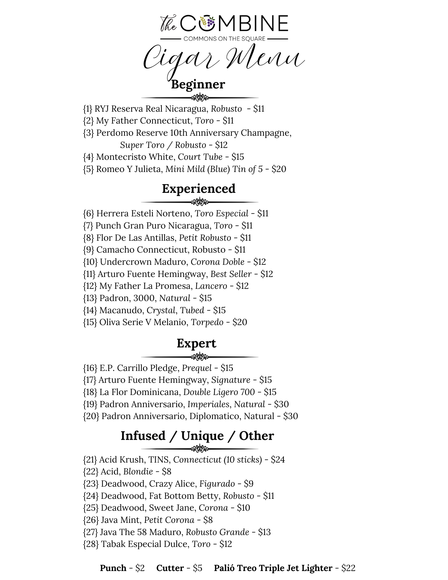 Discover Delicious Options on Our Menu | The Combine